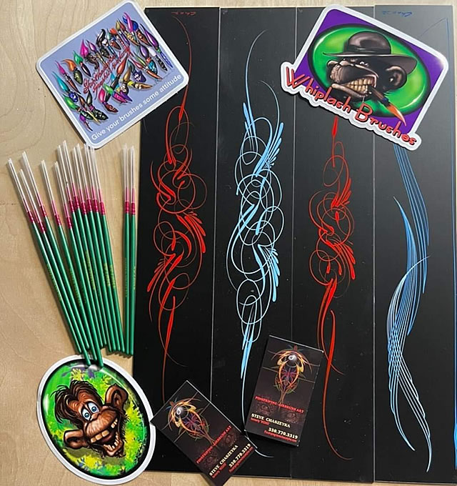 Brush / Panel introductory offer: Pinstriping Steve Chaszeyka
